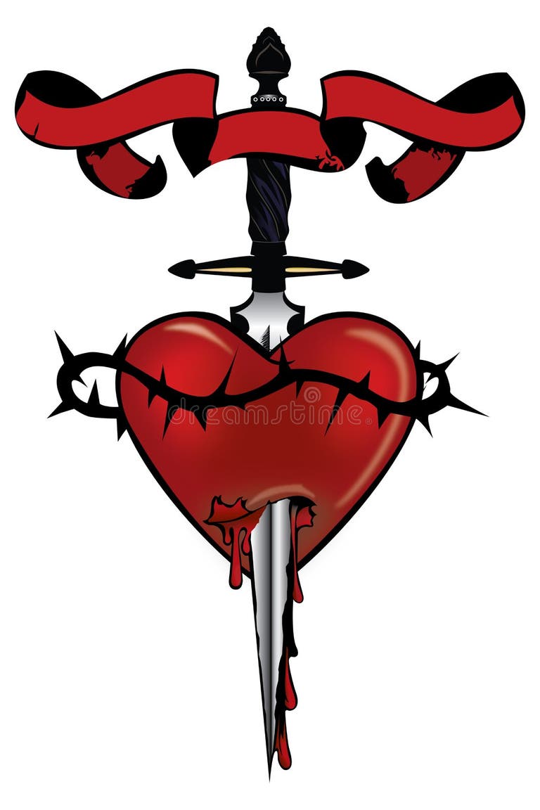 Dagger Heart Stock Illustrations – 774 Dagger Heart Stock Illustrations ...