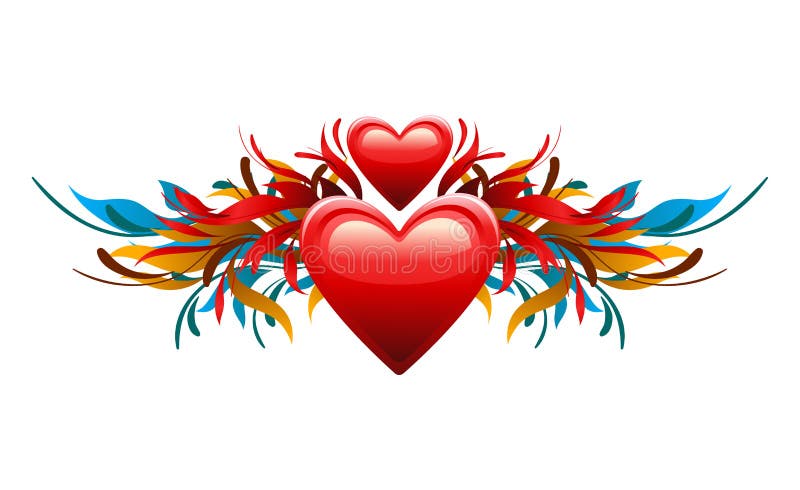 Heart design stock illustration. Illustration of ornament - 12363882