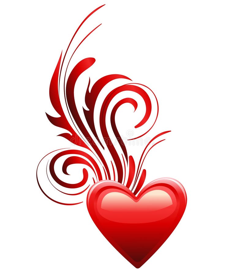 Heart design stock illustration. Illustration of greeting - 12363889