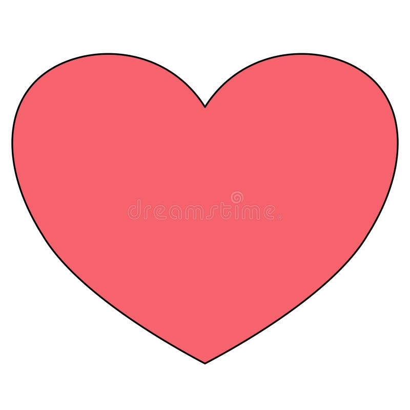 Heart Design Element, Doodle Style Flat Vector Stock Vector ...