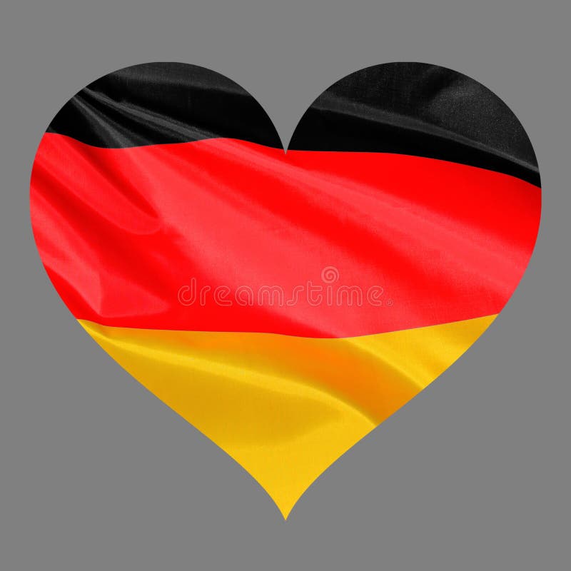 Heart Designed with the German Flag Stock Image - Image of love, clip ...