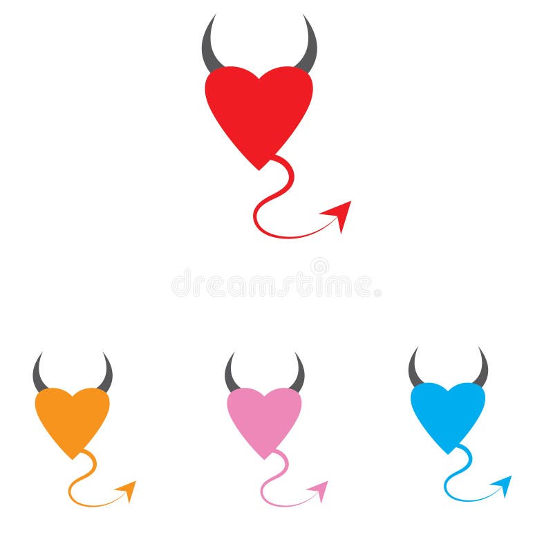 Devil Heart Logo Stock Illustrations – 921 Devil Heart Logo Stock ...