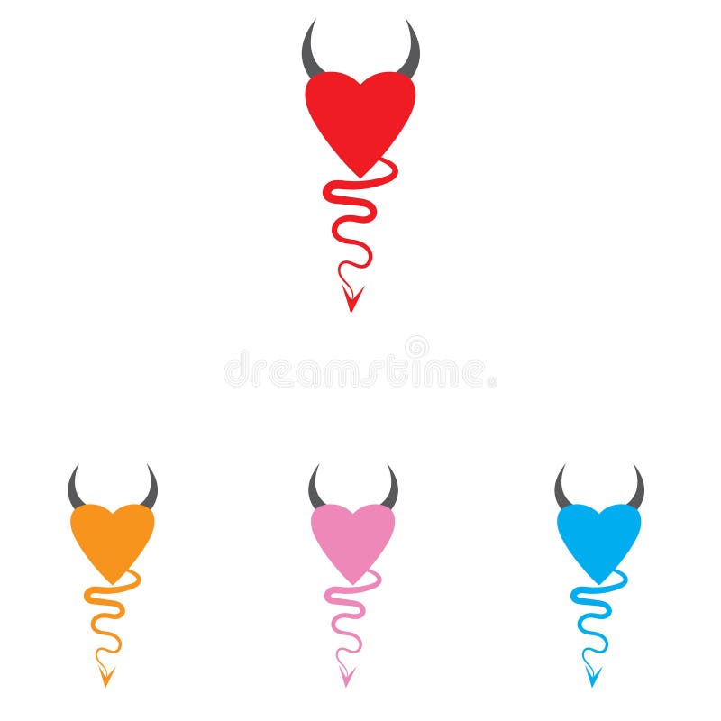 Devil Heart Logo Stock Illustrations – 921 Devil Heart Logo Stock ...