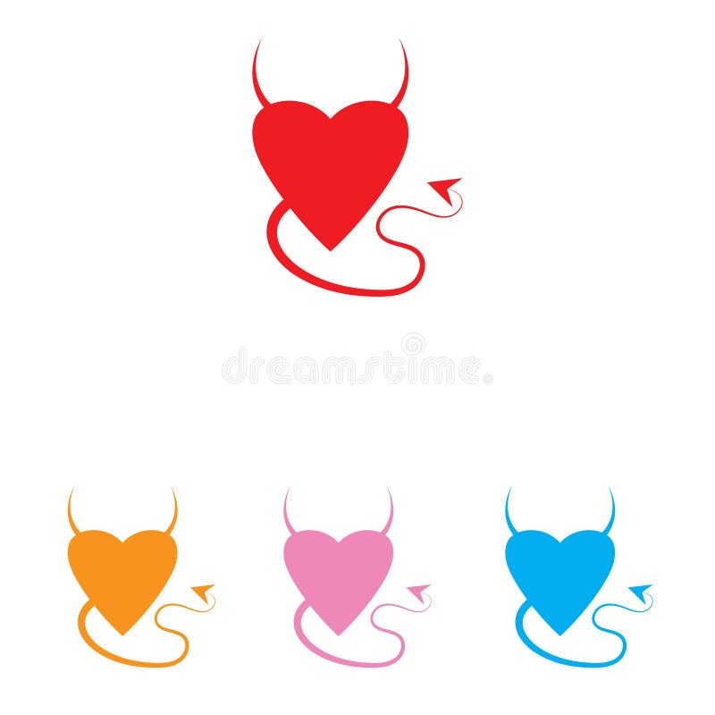 Devil Heart Logo Stock Illustrations – 921 Devil Heart Logo Stock ...