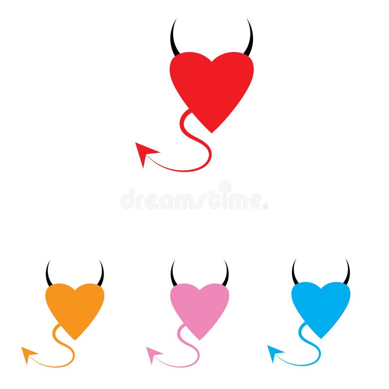 Devil Heart Logo Stock Illustrations – 921 Devil Heart Logo Stock ...