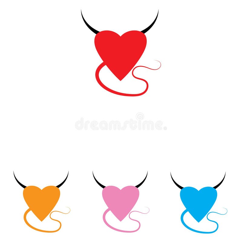 Devil Heart Logo Stock Illustrations – 921 Devil Heart Logo Stock ...