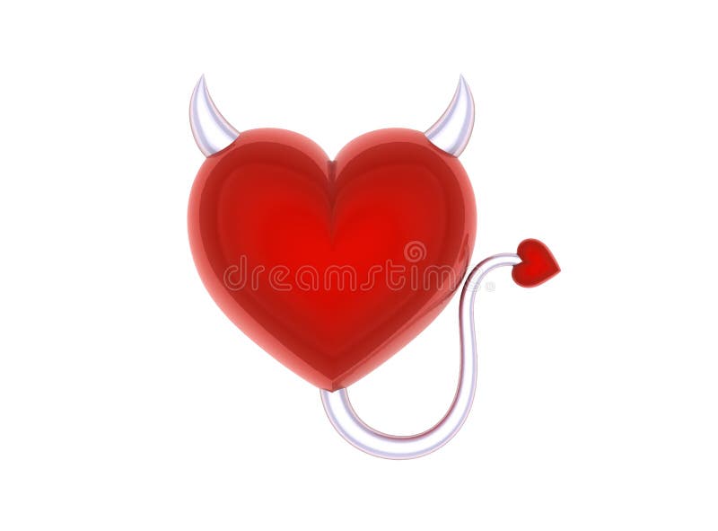 Heart Devil stock illustration. Illustration of design - 83360524