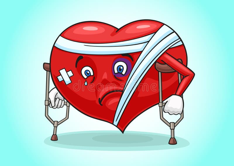 The Heart in the Diseased State. Stock Vector - Illustration of ...