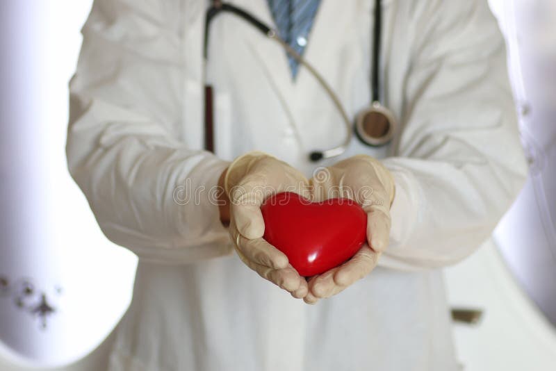 Heart in doctor hand stock image. Image of implant, humanity - 79133185