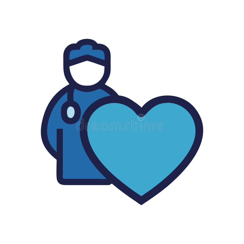 Heart doctor support stock illustration. Illustration of heart - 366178682