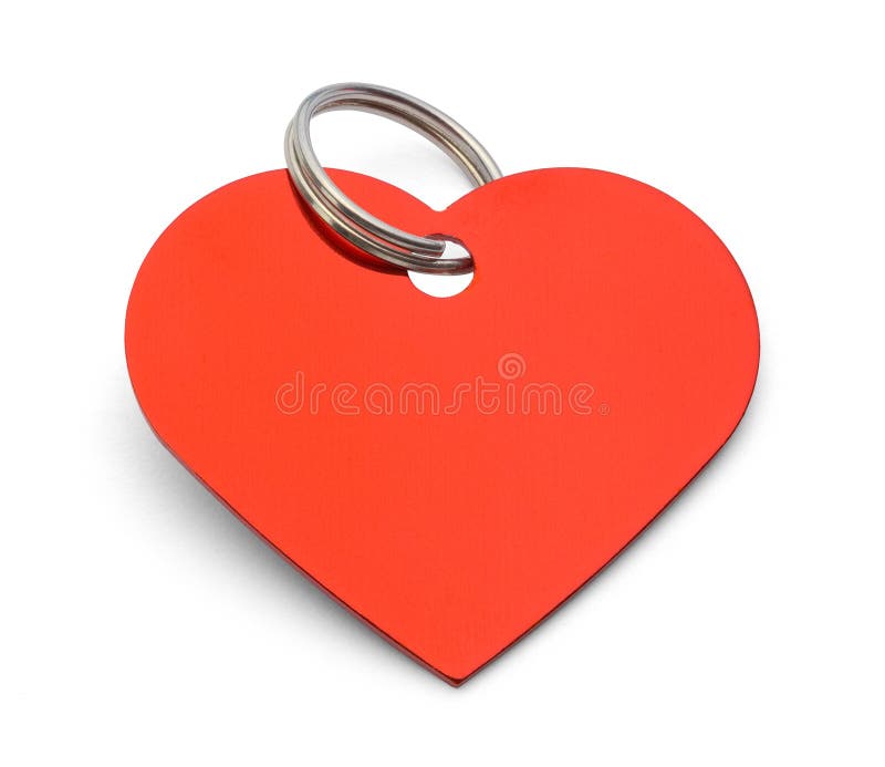 Heart Dog Tag stock photo. Image of metallic, metal - 144936680