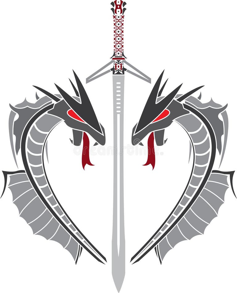 Sword Dragons Fantasy Stock Illustrations – 304 Sword Dragons Fantasy ...
