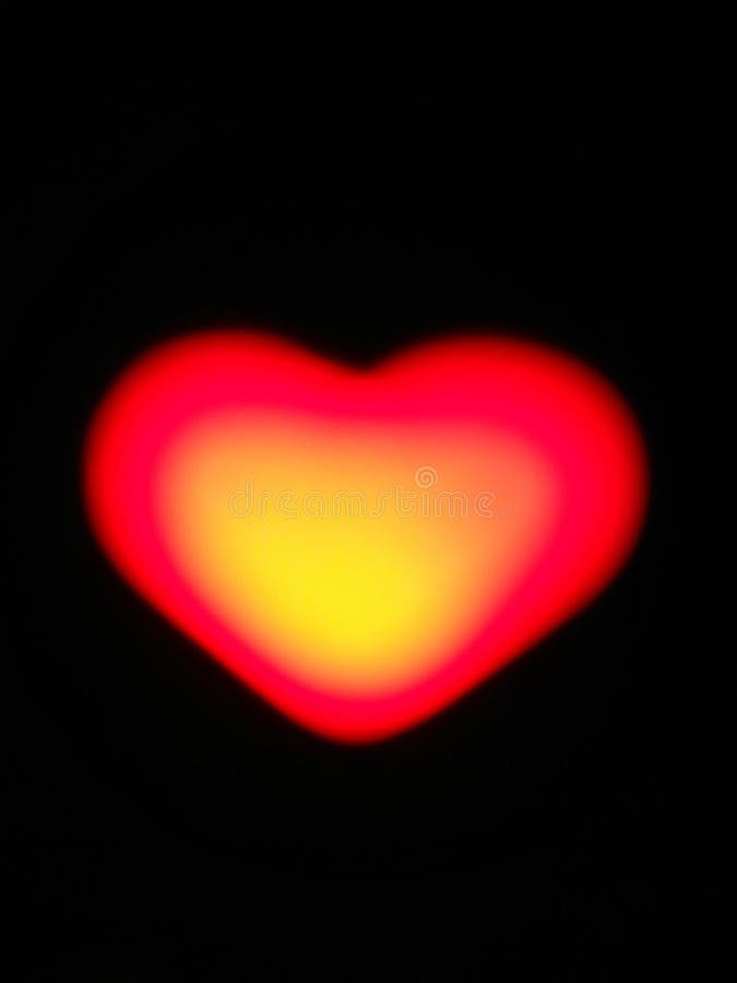 Heart Drawing with a Touch of Twinkling Lights Stock Photo - Image of ...