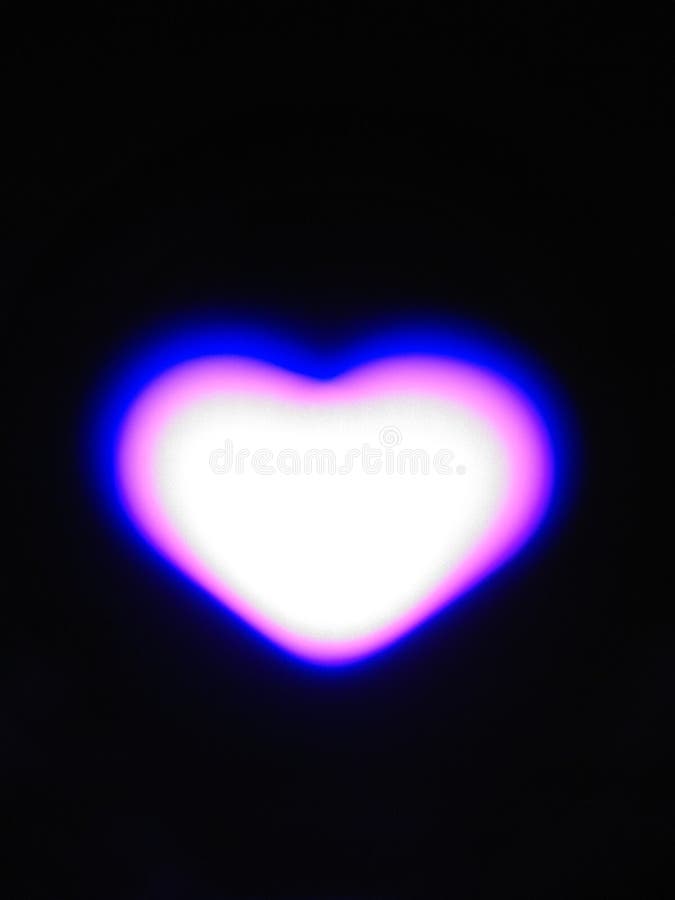 Heart Drawing with a Touch of Twinkling Lights Stock Photo - Image of ...