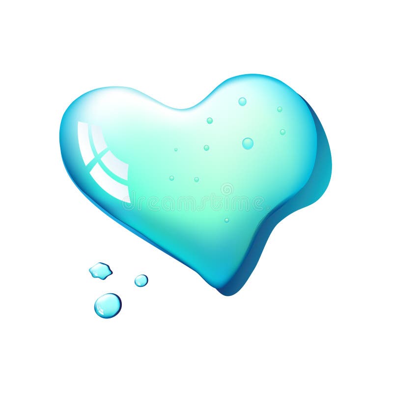 Heart Drop Seamless Pattern. Valentines Day Abstract Love Symbol Funny ...