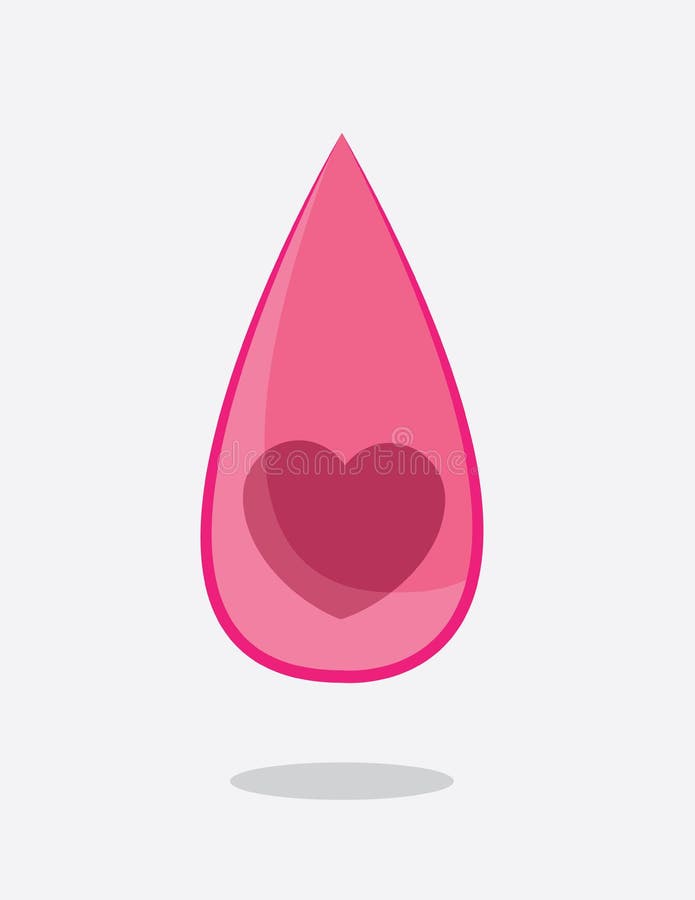 Heart Droplet stock vector. Illustration of float, large - 43213966
