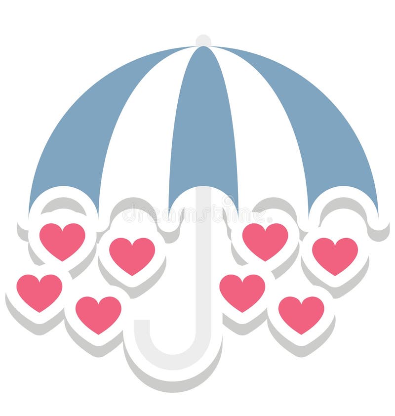 Heart Drops Isolated Vector Icon that Can Be Easily Modified or Edit ...