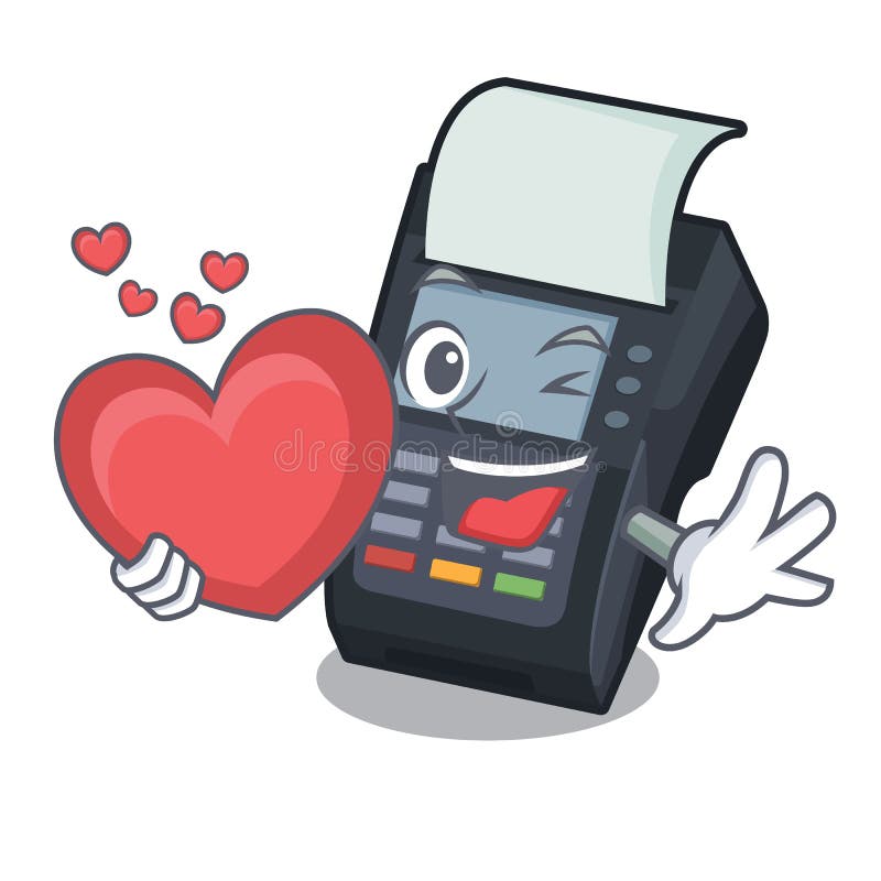 With Heart EDC Machine in the Cartoon Shape Stock Vector - Illustration ...