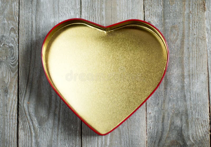 Heart empty box. stock image. Image of metallic, silver - 65970265