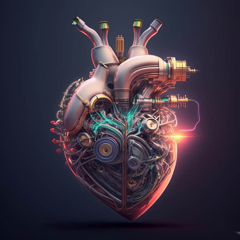 Heart engine, concept art stock illustration. Illustration of ...