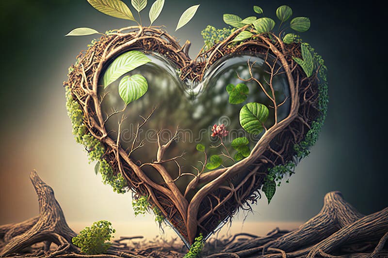 Heart,environmental Protection Concept,nature,Generative AI Stock Photo ...