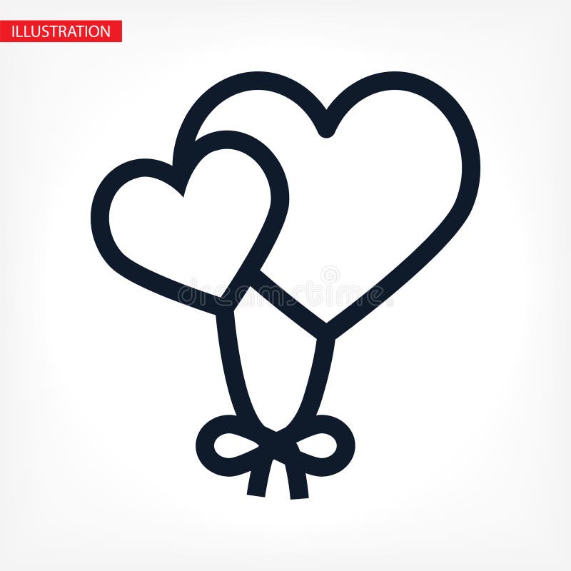 Heart 10 Eps Bond Icon Design Vector Graphic Stock Illustration ...