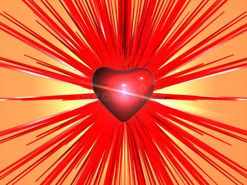Heart explosion stock illustration. Illustration of explosion - 7898929