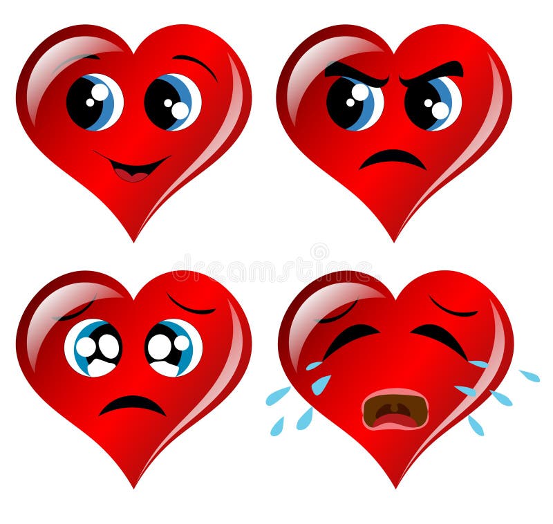 Facial Caricature Expressions Stock Illustration - Illustration of ...