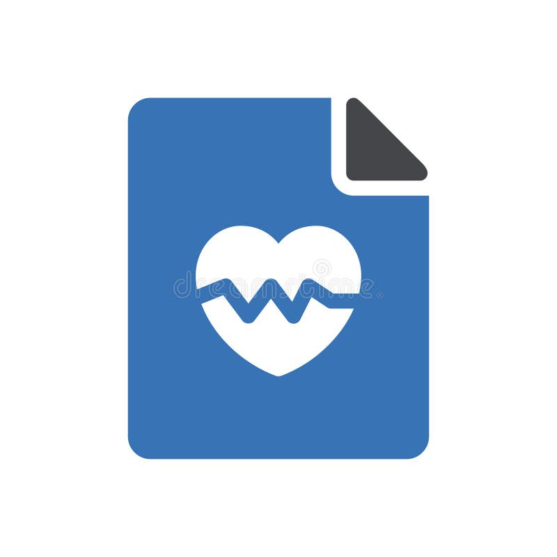 Heart file stock vector. Illustration of document, creative - 216656161