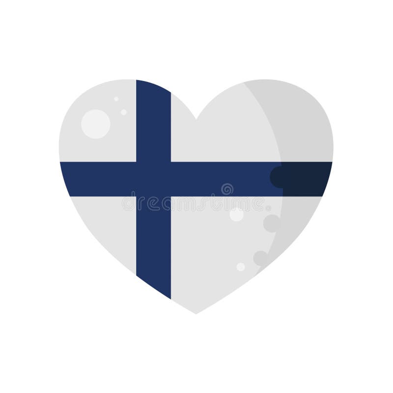 Heart with Finland Flag - Vector Illustration Stock Vector ...