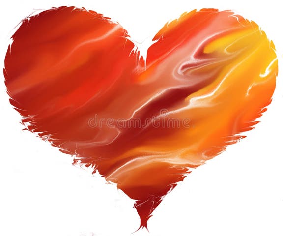 Heart on Fire stock illustration. Illustration of passionate - 10890190