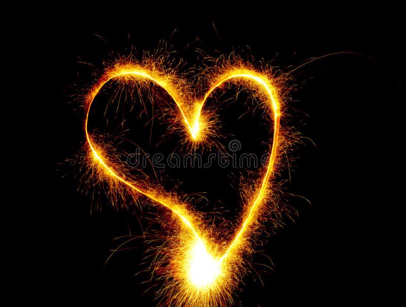 Heart on fire stock photo. Image of reciprocity, background - 18157170