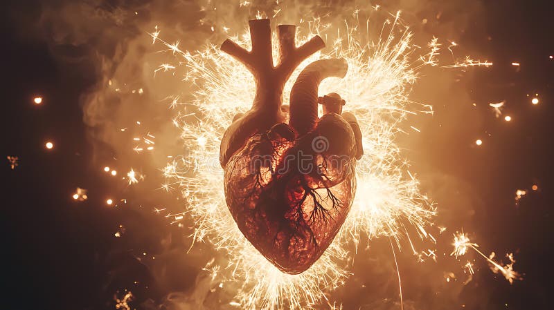 Heart of Fire a Captivating Visual Representation of Passion and Energy ...