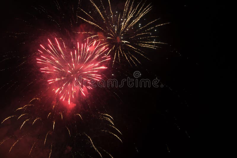 Heart fireworks stock image. Image of evening, happy - 36794995