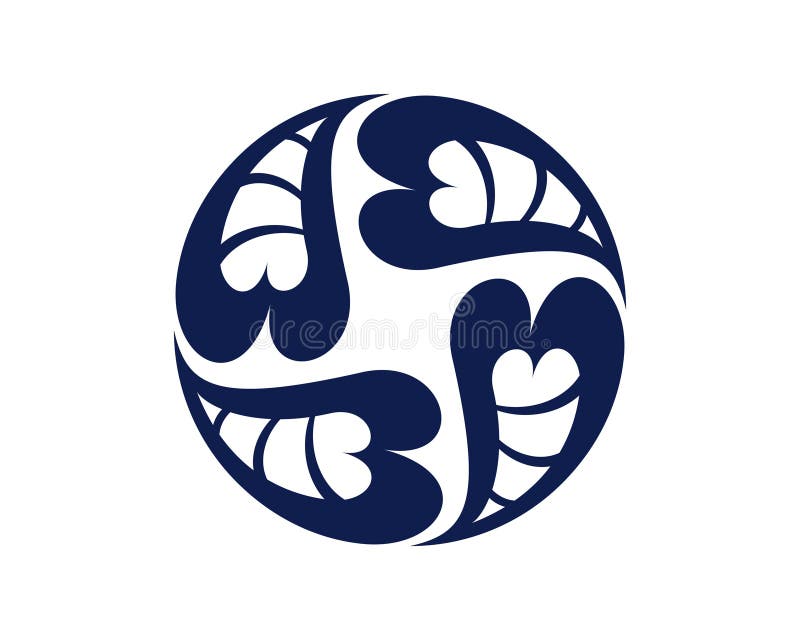 Heart Fish Logo Icon Template Stock Vector - Illustration of charity ...