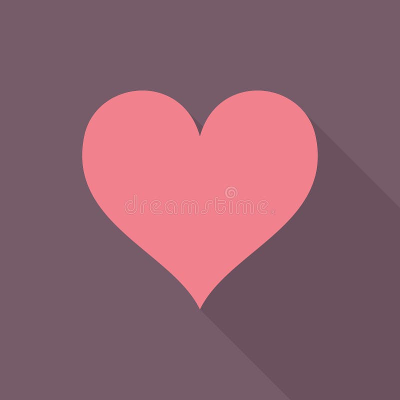 Heart flat stock vector. Illustration of vector, collection - 130176519