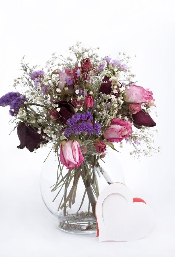 Heart and Flowers ( Valentine Card) Stock Image - Image of heart ...