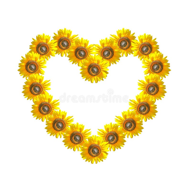 Frames Framing Hand painted heart Sunflower picture frame heart pink ...