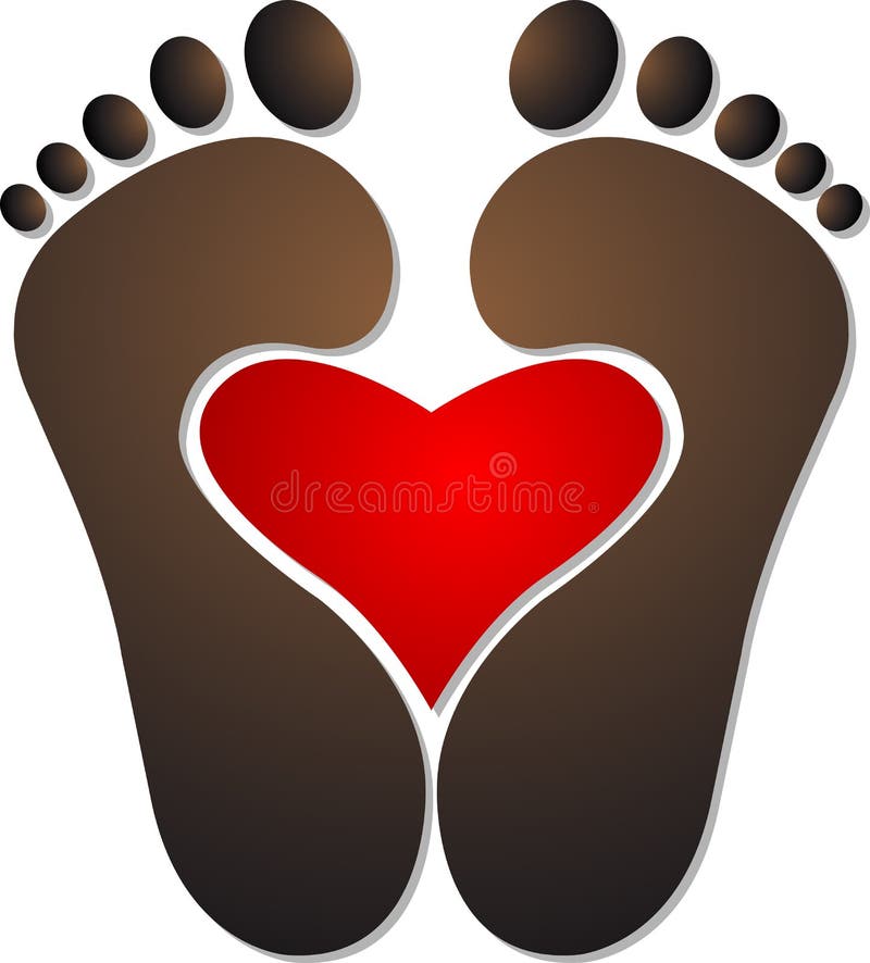 Like A Heart Shaped Footprints Tattoo