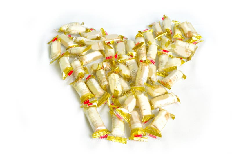 Heart Form from Chinese Candy Stock Image - Image of abstract ...