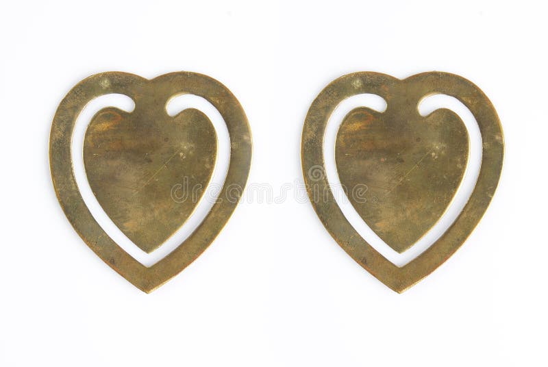 Heart form stock photo. Image of metallic, closeup, gold - 32789420