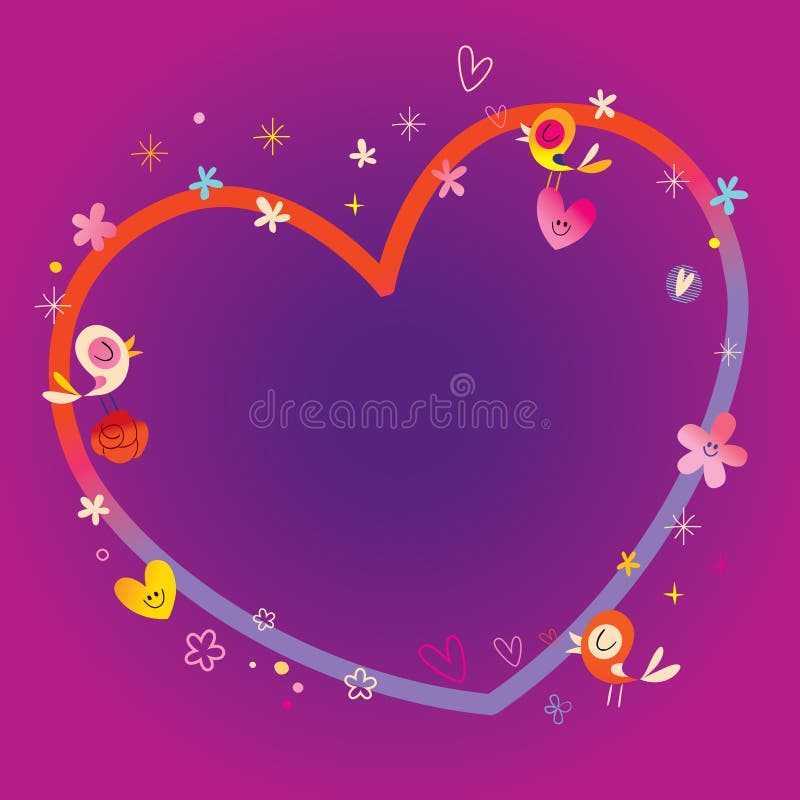 Heart frame stock vector. Illustration of frame, married - 107342821