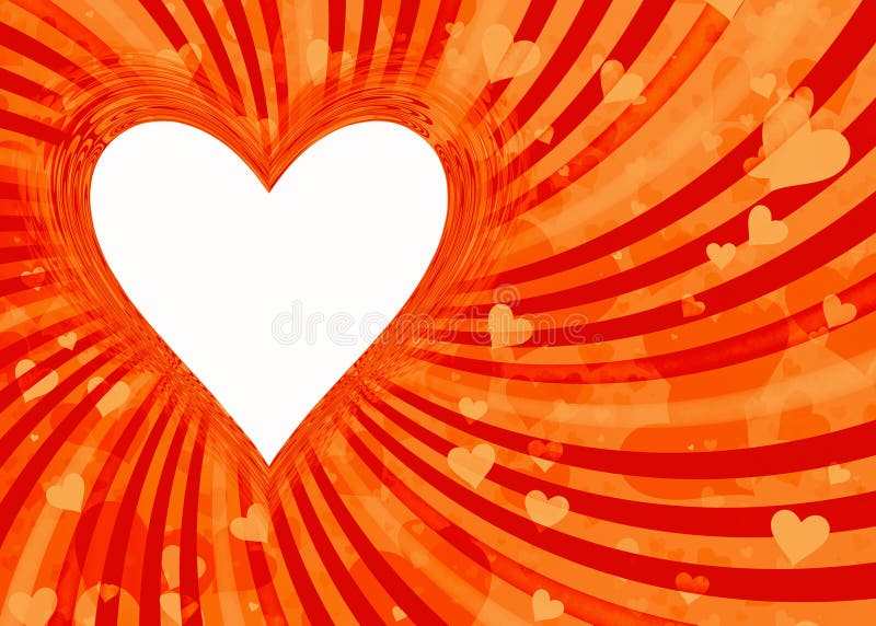 Frame of Heart on Sun Rays Backgrounds with Clipping Path Stock ...