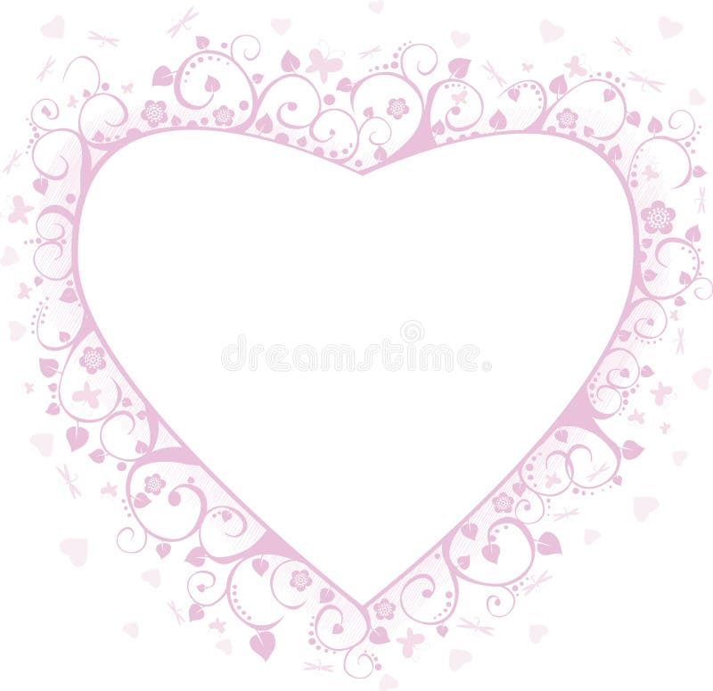 Heart framework stock vector. Illustration of pattern - 6587596