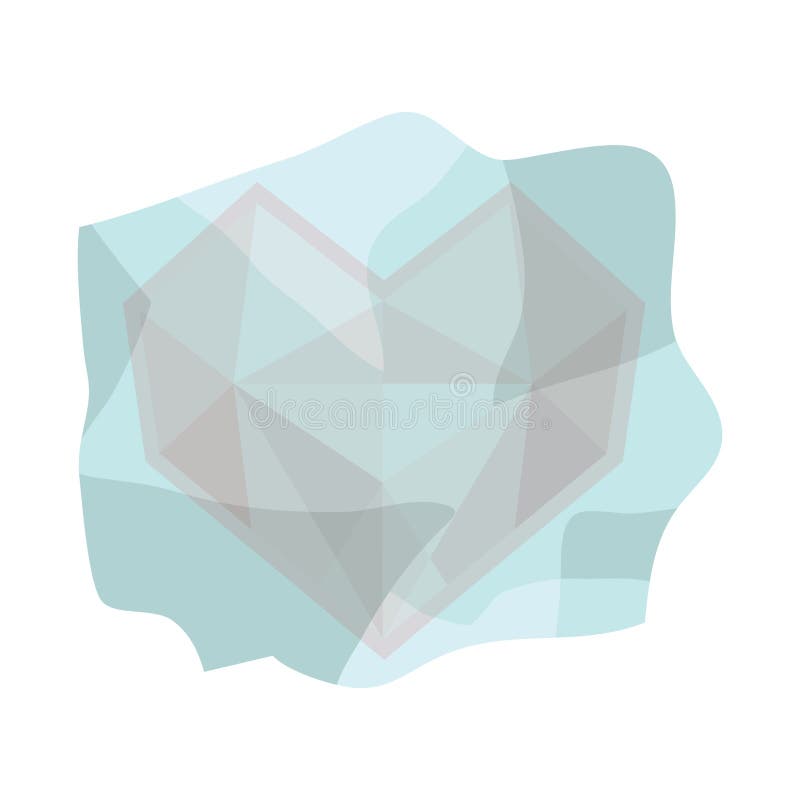 Heart Frozen. Vector Illustration Decorative Design Stock Vector ...