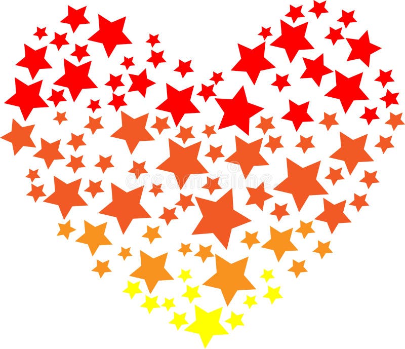 Heart full of stars stock illustration. Illustration of romantic ...