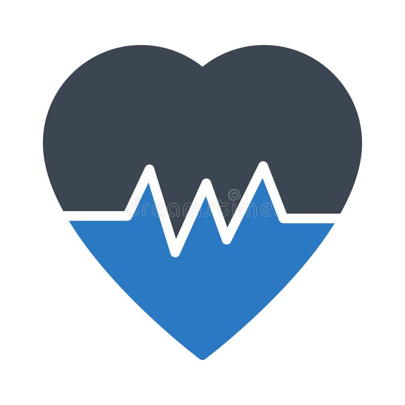 Heart Glyph Flat Vector Icon Stock Vector - Illustration of premium ...