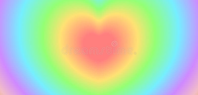 Heart Gradients Pastel Background. Colorful Heart Background. Vector ...