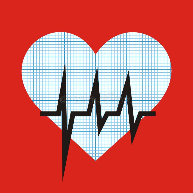 Heart and graph stock vector. Illustration of isolated - 56883936