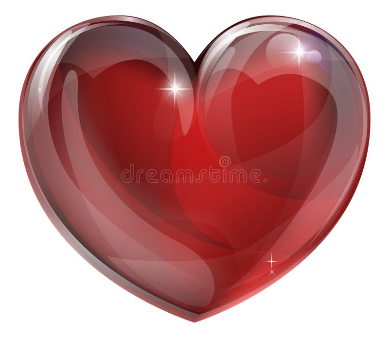 Red Heart stock vector. Illustration of artistic, shape - 4080271